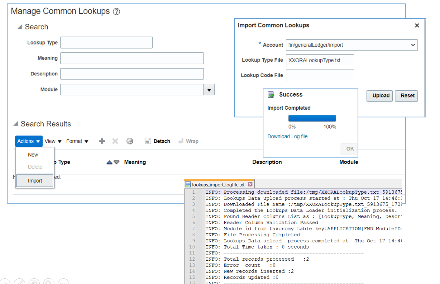 Bulk Upload Lookup Types and Lookup Codes – Oracle Fusion ERP – Tech Trainings